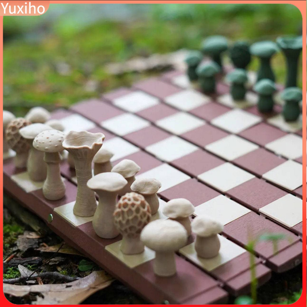 Yuxihon| Forest Chess Set Kids Chess Game Portable Roll-up Forest Chess ...