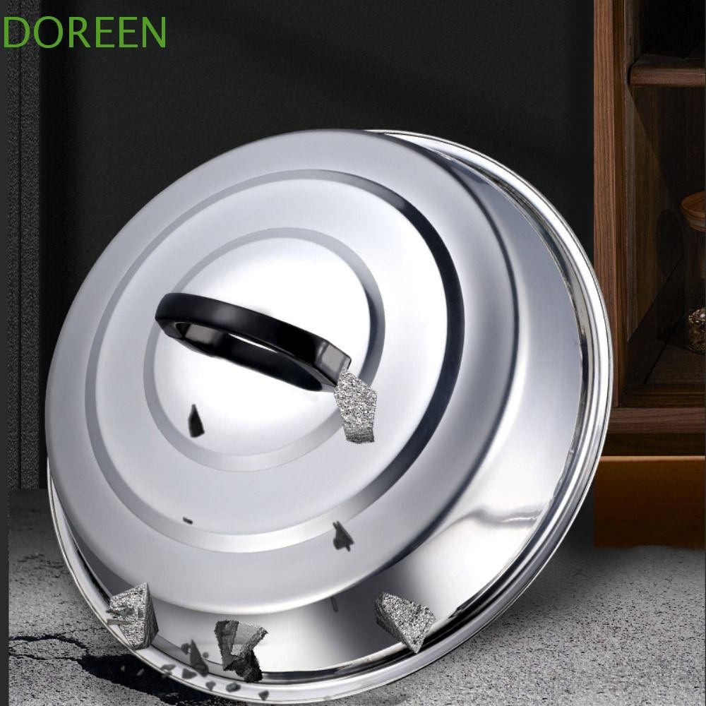 DOREEN Dome Pot Lid, Stainless Steel Round Pot Cover, Grill Accessories ...