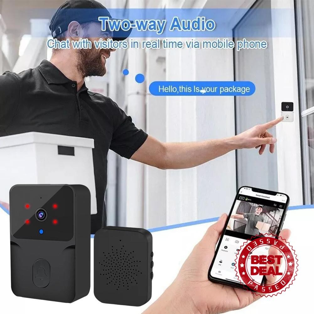 Intelligent Visual Doorbell Wifi Remote Home Monitoring Intercom Hd ...