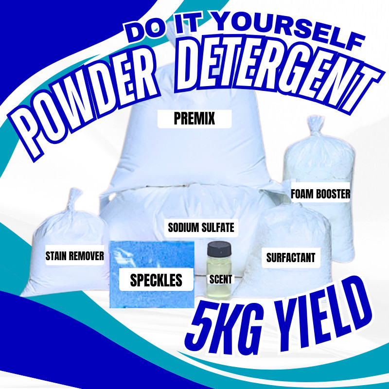 DIY POWDER DETERGENT KIT 5 KILO YIELDS WITH INSTRUCTION | Shopee ...