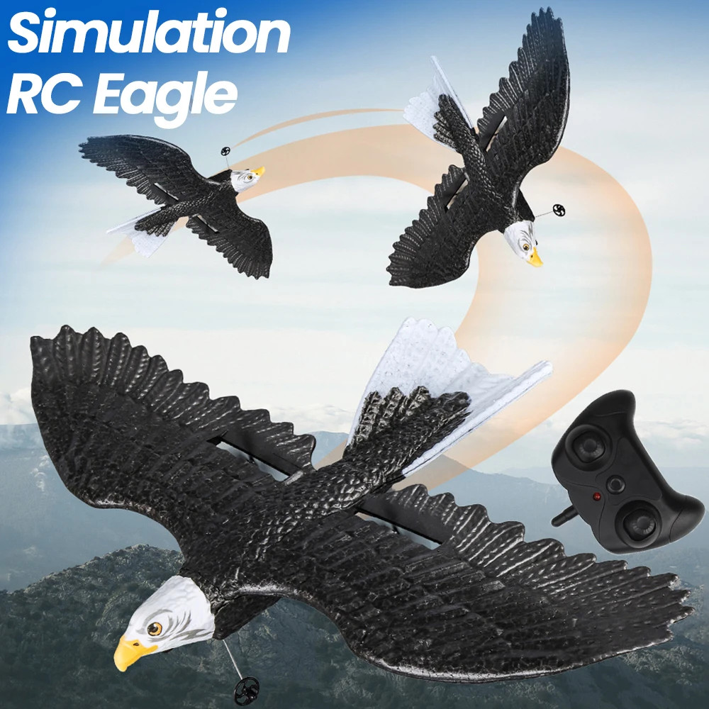 Rc Plane Bird Foam Glider Fixed Wing Wingspan Bionic Aircraft Remote ...