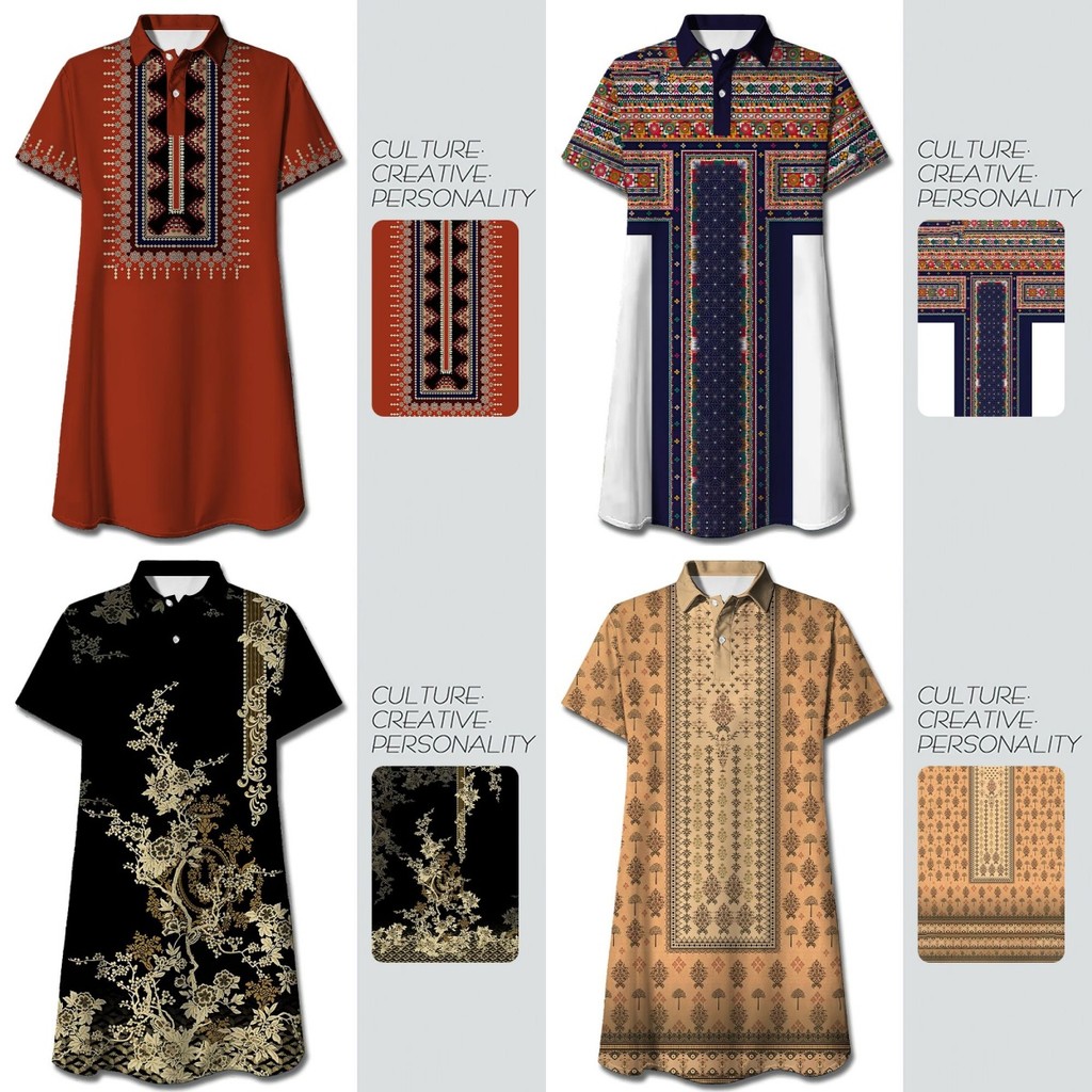 2025 Asean Attire For women Retro Women's Polo dress, Ethnic Style ...
