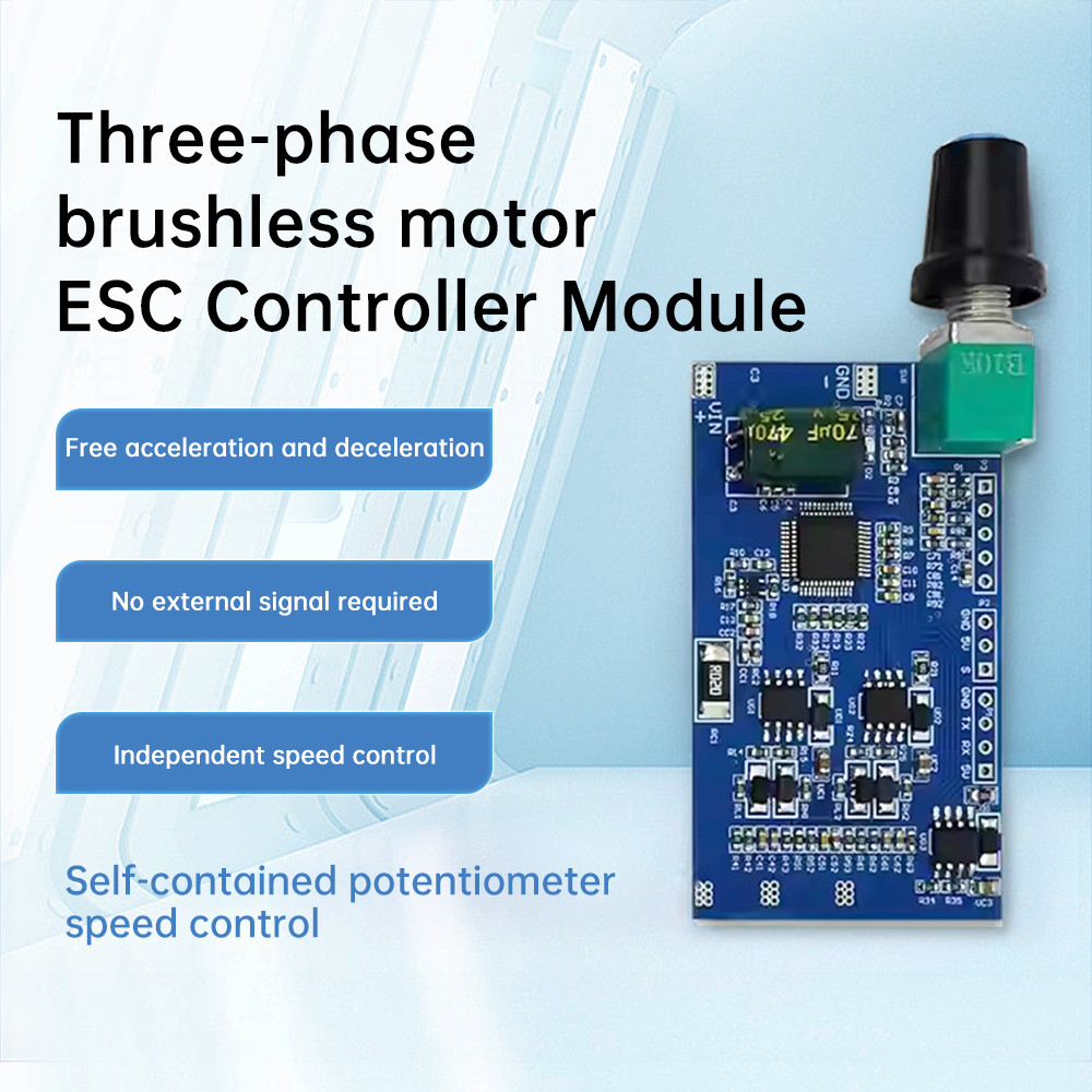 STC32G DC 3-Phase Brushless Motor Driver with Hall Motor Controller ESC ...