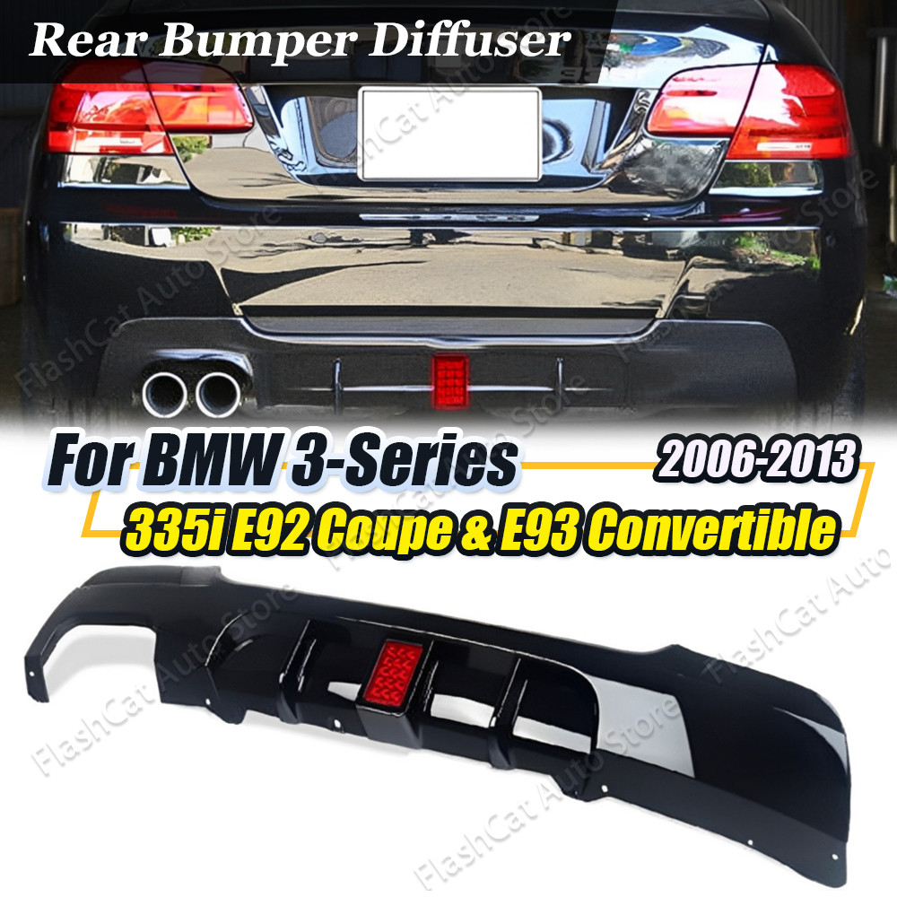 Car Diffuser Lip With Light E92 M-tech Rear Splitters For BMW E93 M ...