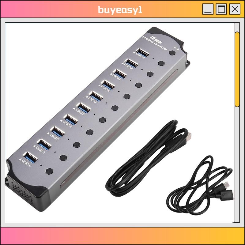 10 in 1 Powered USB HUB 10 Ports USB Adapter USB Splitter USB 3.0 ...