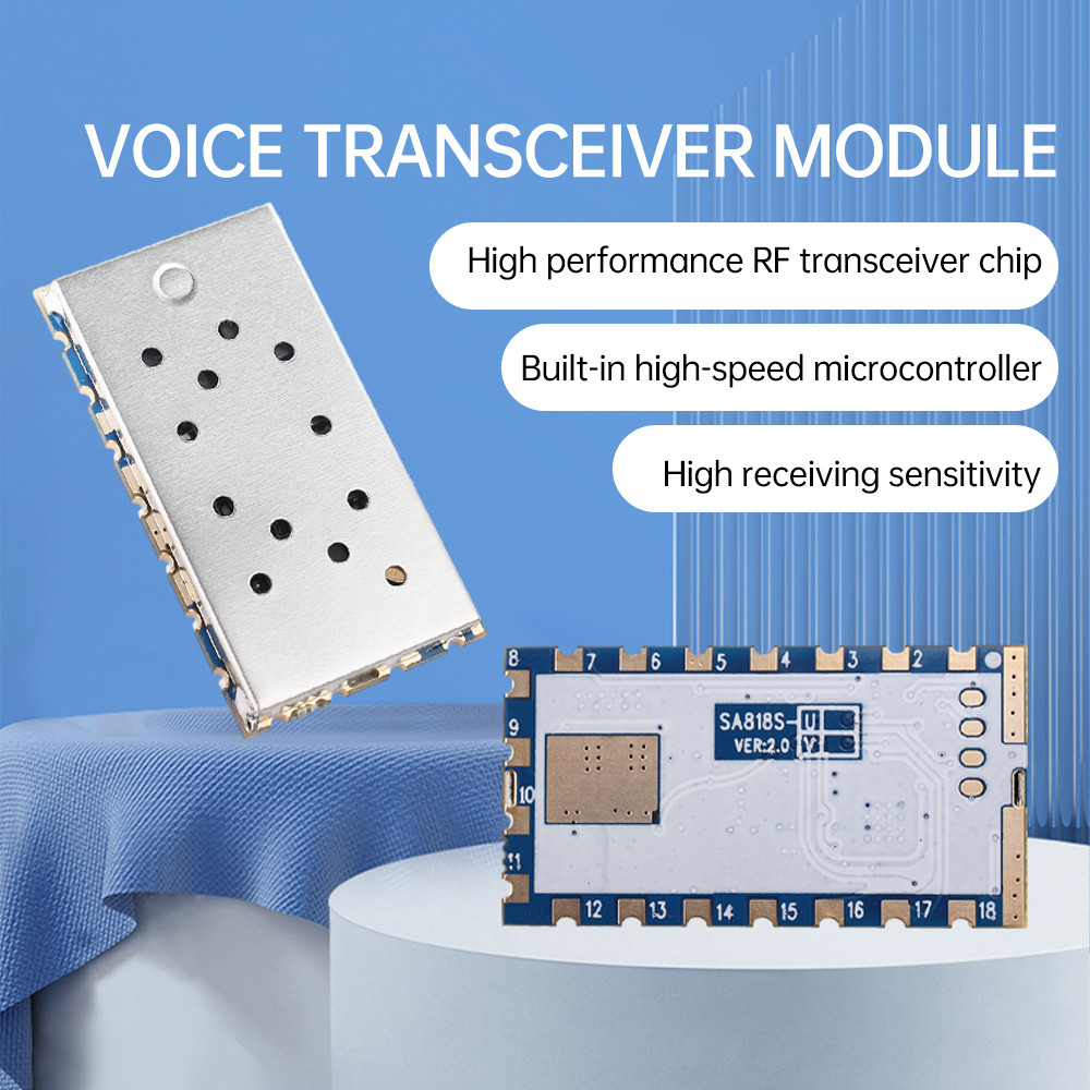 1W Wireless Analog Intercom Module Sa818S Voice Transceiver Module ...