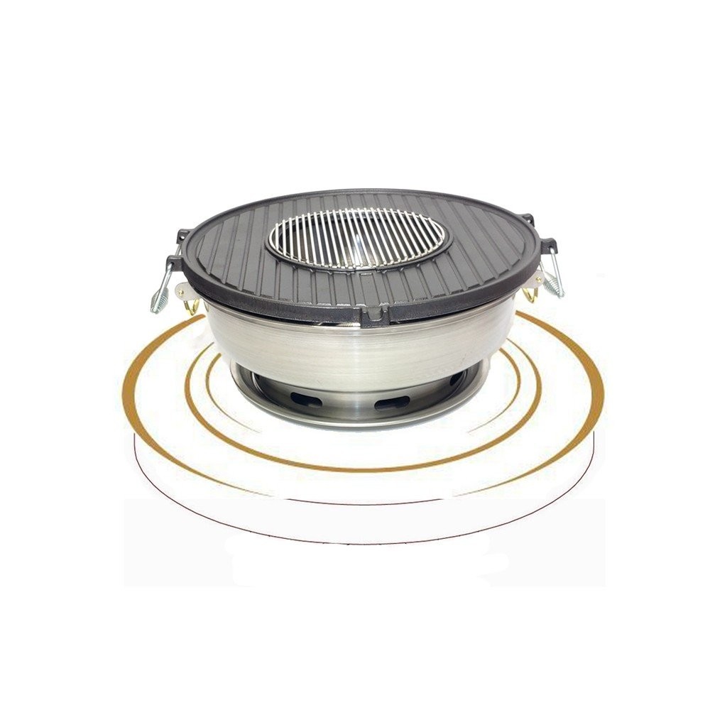 Commercial Korean Style Crazy Wave Grill with Low Smoke Cast Iron Grill ...