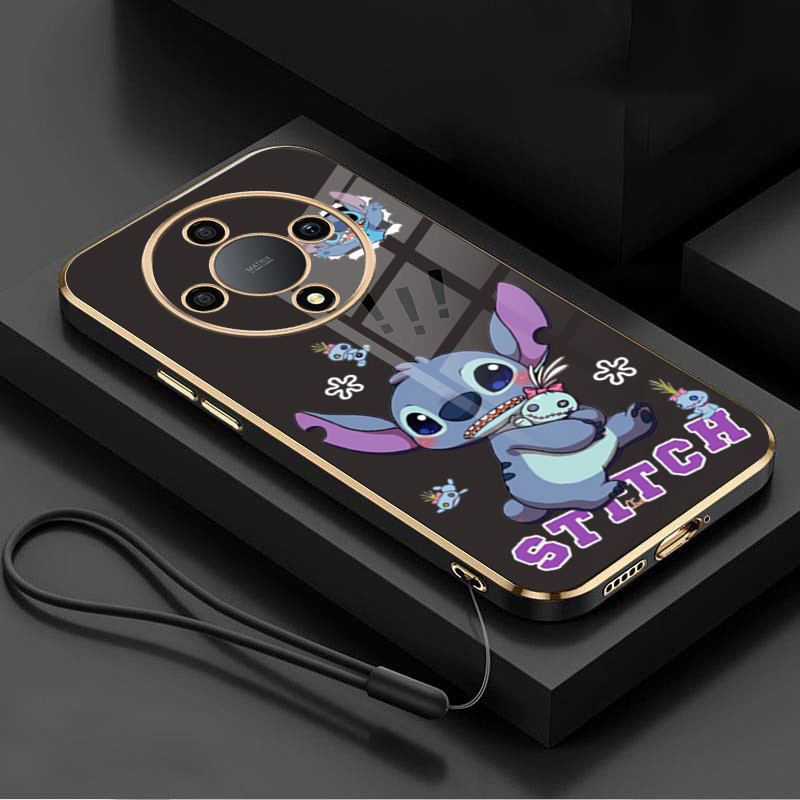 Honor X9b X9a 5G Magic 5 Lite X9 5G Casing Scared Stitch Demon Glossy ...