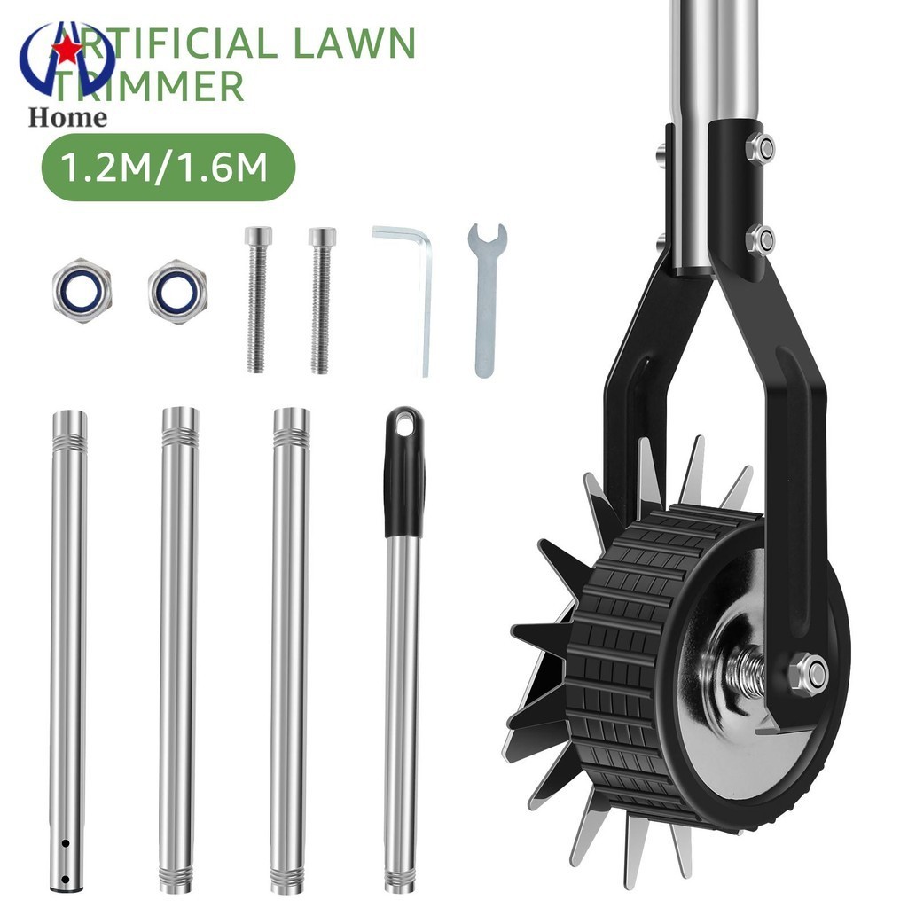 Wheel Rotary Edger Manual Lawn Edger with 3/4 Sections Stainless Steel ...