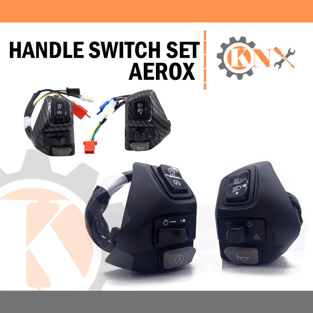 MOTORCYCLE GENUINE PARTS AEROX155 HANDLE SWITCH RIGHT AND LEFT SET ...
