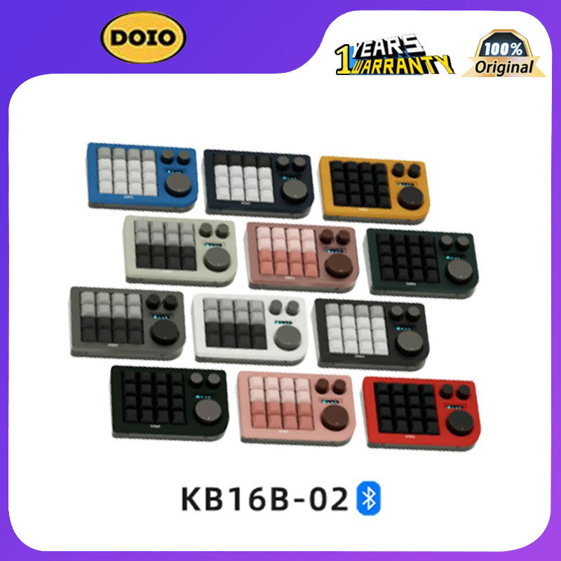 DOIO Mini Bluetooth Keyboard 16 Keys Knob Controller Customized QMK VIA ...