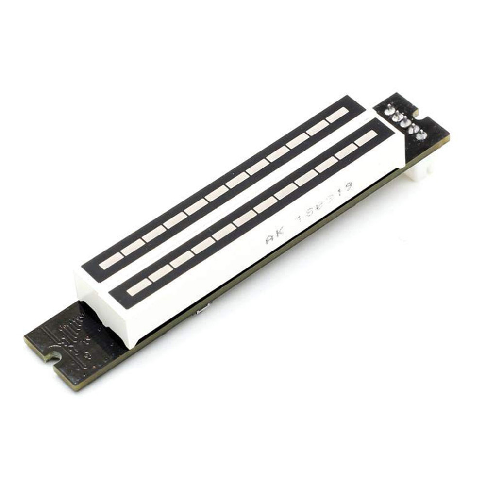 Dual Channel 12 Bit VU Meter Stereo Amplifier Board Adjustable Light ...