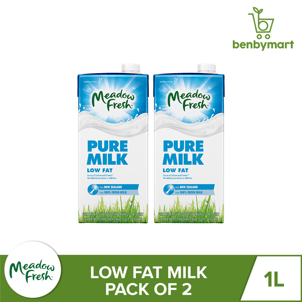 [FREE] Meadow Fresh Low Fat Milk 1L - Set of 2s | Shopee Philippines