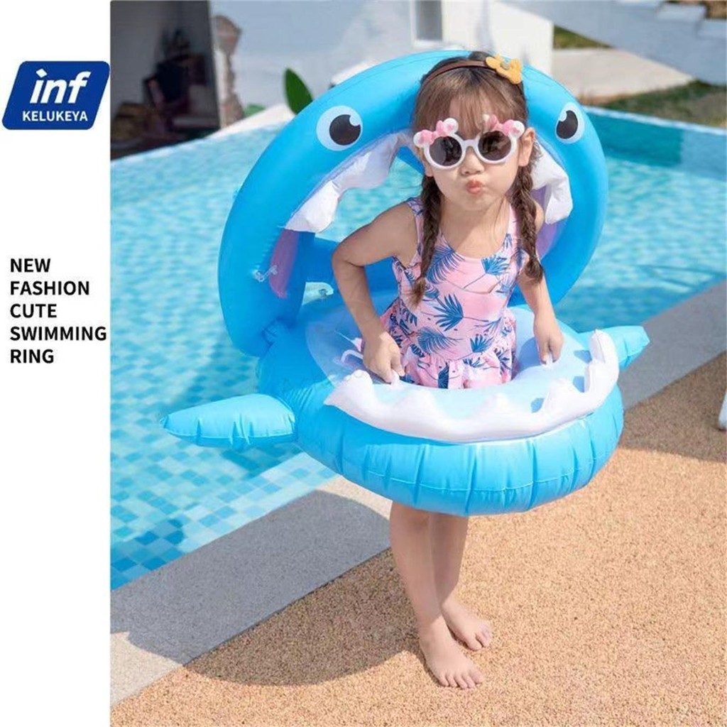 unicorn With sunshade Floater for Kids Floaters for baby Inflatable ...