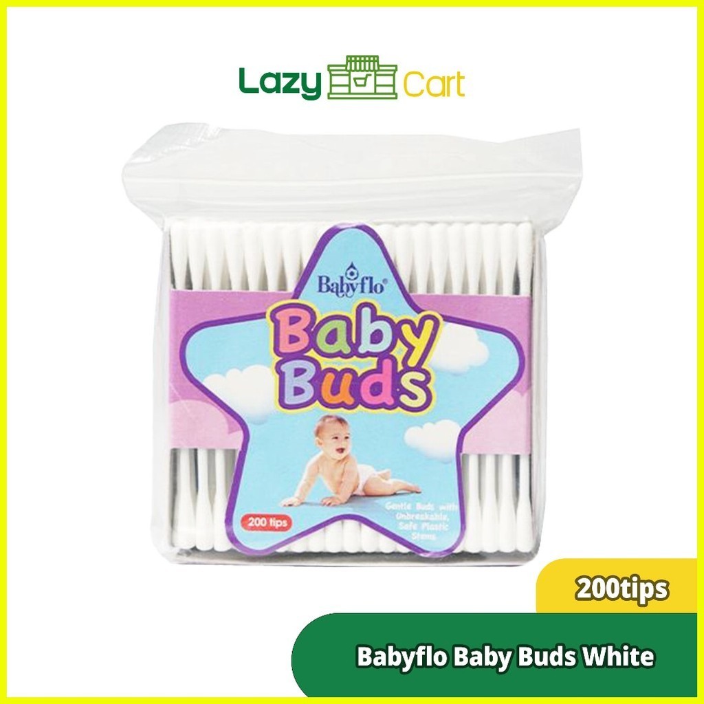 Lazycart Babyflo Baby Buds White 200s - Gentle and Safe Baby Buds for ...