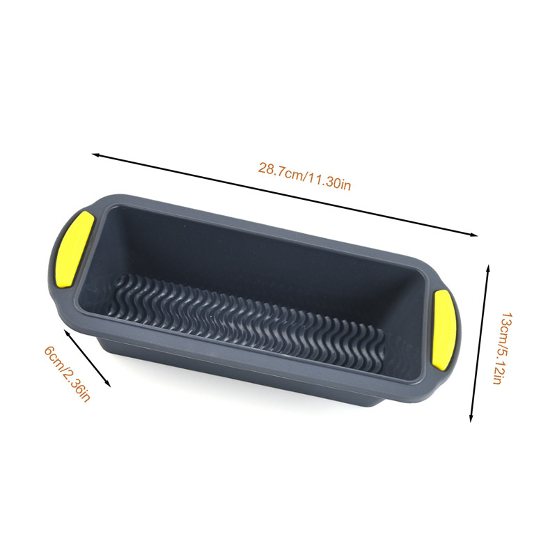 FAUSE Rectangular Silicone Bread Pan Mold Toast Bread Baking Mould Cake ...