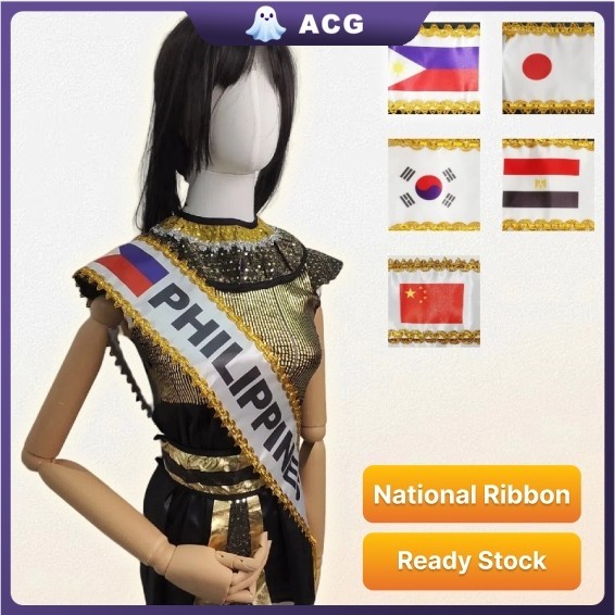 United Nation Sash for Kids Boys Girls of Philippines Cosplay Buwan Ng Wika Costume Un Halloween ...