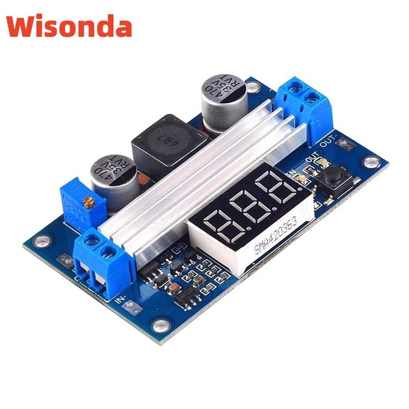 100W Digital Step-up Power Supply Module DC-DC high power adjustable 3. ...