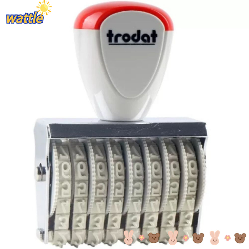 WATTLE Number Stamp, 8 Digit Number Personalized Roller Stamps, DIY ...
