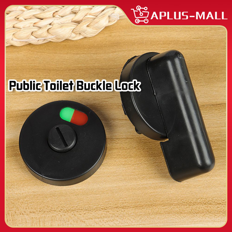 Buckle Indicator Lock Public Toilet Indicator Black Handle Partition ...