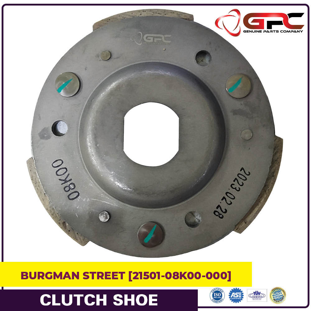 GPC SUZUKI BURGMAN STREET CVT Rear Pulley Clutch Shoe Set | Shopee ...
