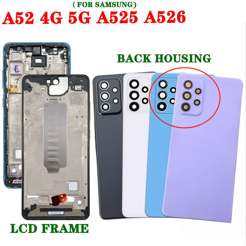 A52 Shell Battery Case Cover Rear Back Door Frame For Samsung Galaxy ...