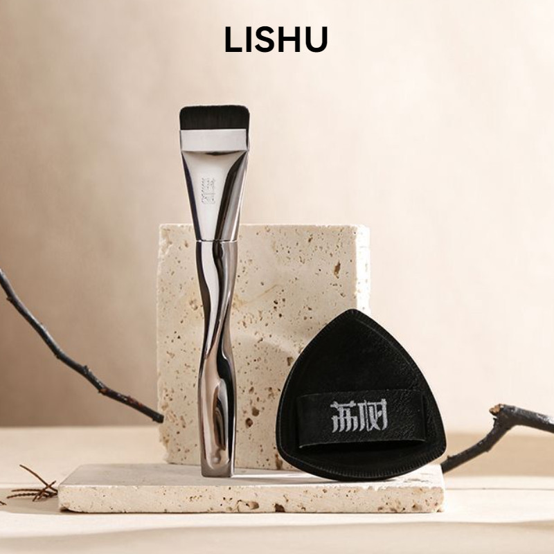 LISHU Powder Puff Foundation Brush Traceless Makeup Tool CP Brush Set ...