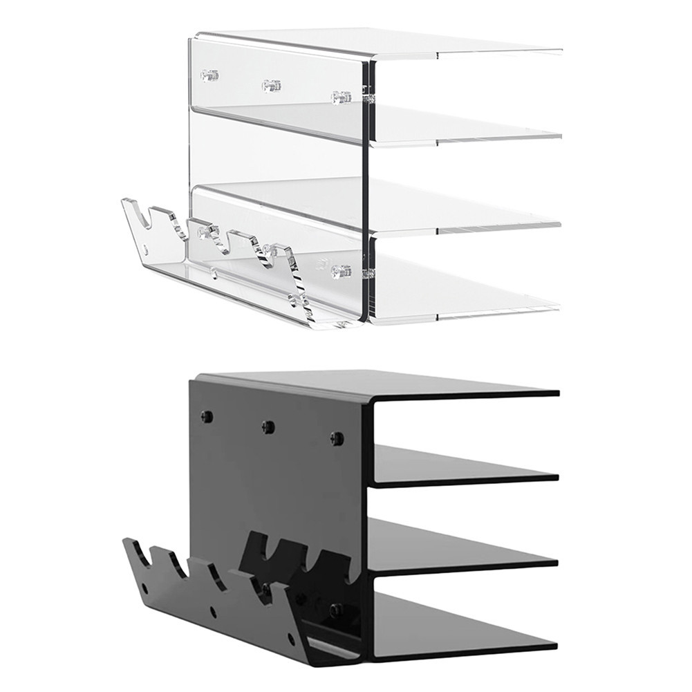 Acrylic Keyboard Mouse Storage Rack 3-Tier Keyboard Display Stand ...
