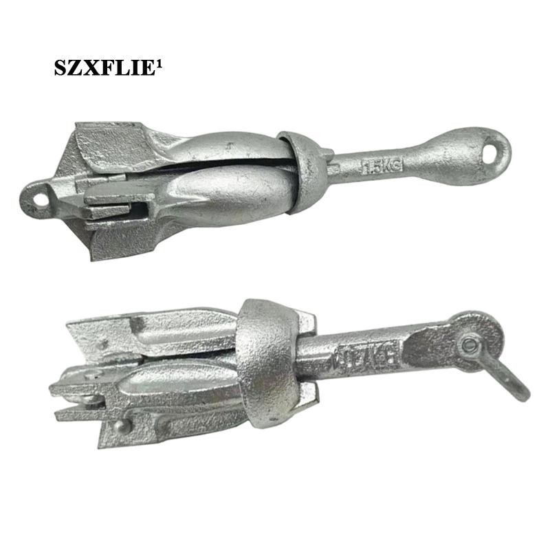 [Szxflie1] drag anchor, galvanized carbon steel ship anchor, small boat ...