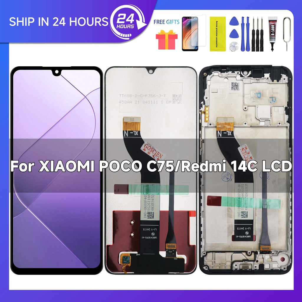 For Xiaomi Redmi 14C 4G 5G LCD Display Touch Screen Digitizer With ...