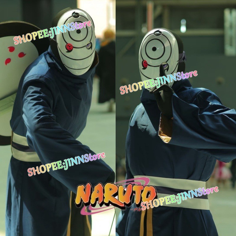 - JINN - Anime NARUTO Obito Uchiha Cosplay Costume Ninjas Uniform LED ...