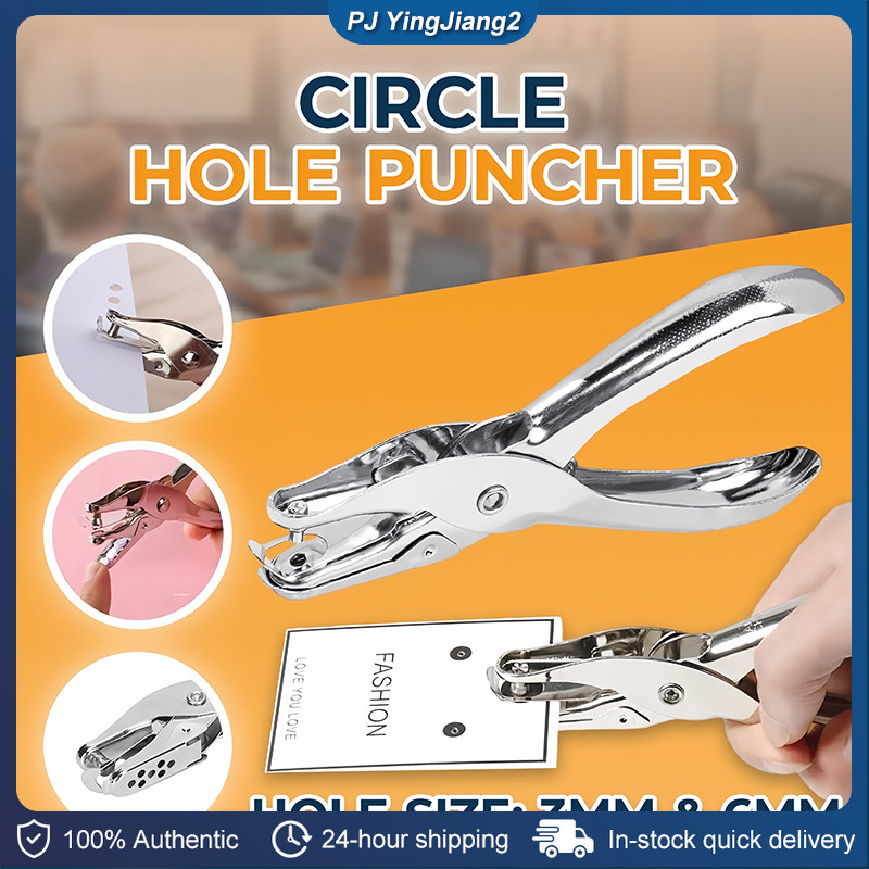 6MM Punching Pliers Small Hand-Held Single Round Hole Punch for Binders ...