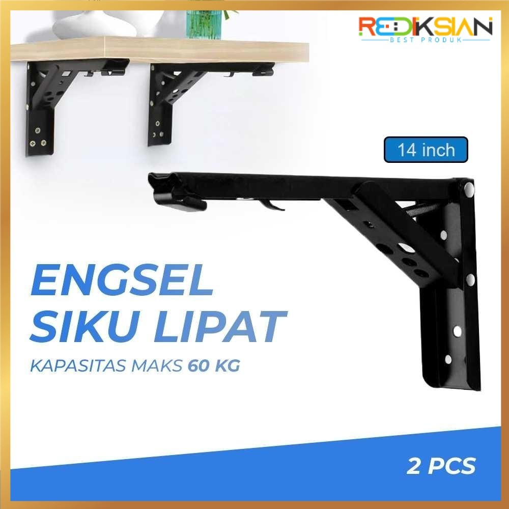SIKU XIDA 60kg Stainless Steel Wall Shelf Support Elbow Bracket 2 PCS ...