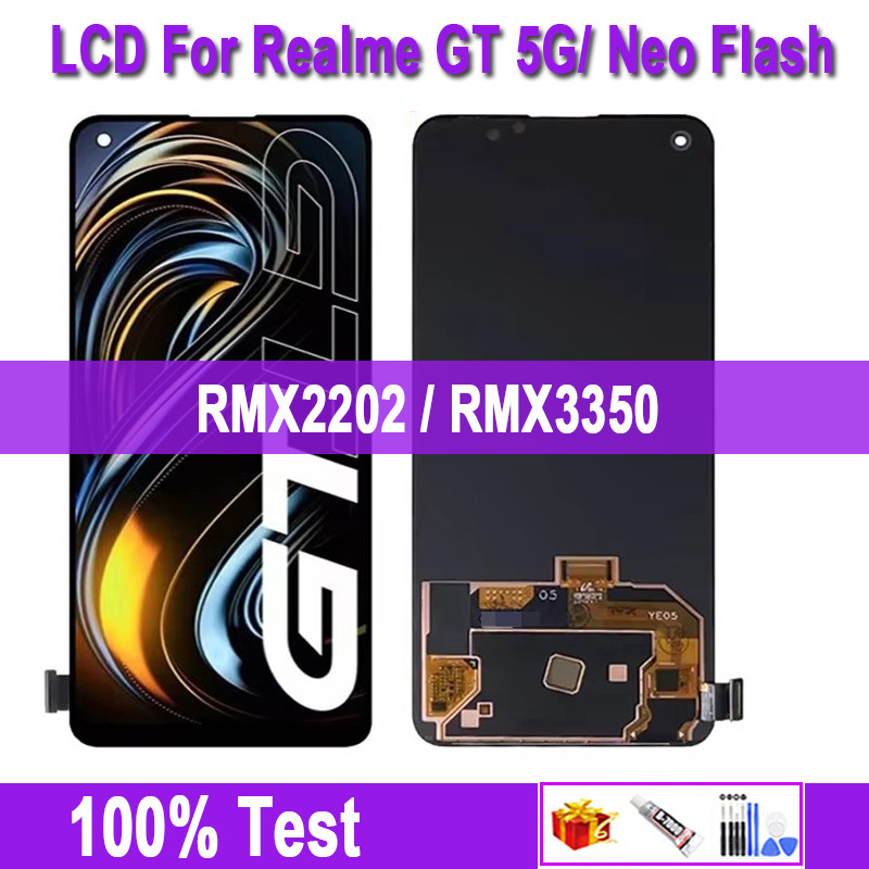 OLED LCD Display for Realme GT NEO Flash RMX3350 LCD Display Touch Screen for Realme GT 5G ...