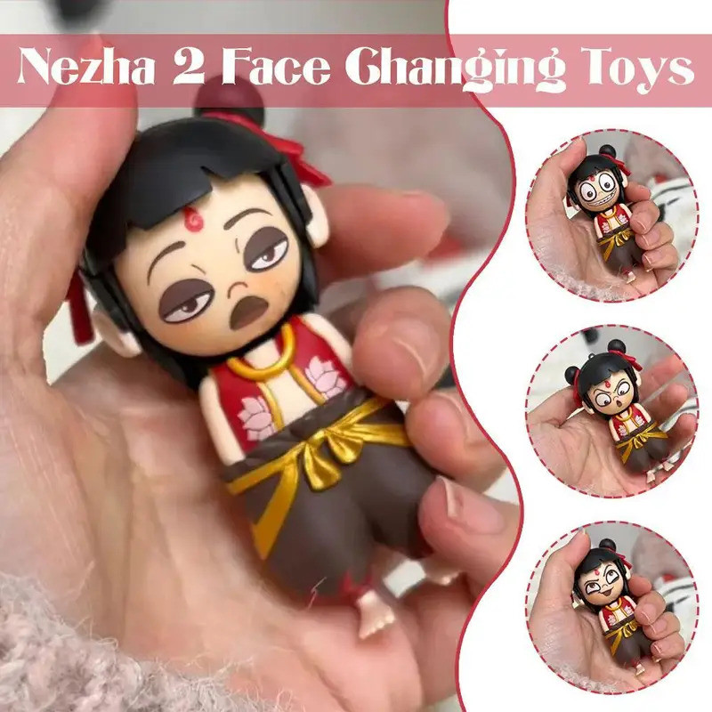 Nezha 2 Press To Change Face 4 Movie Character Model Creative Face ...