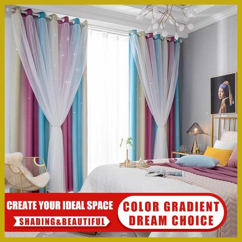 M+t-Curtain,[h^double-layer}Fv>hollow)YO>out)eb>curtain,)Iy>living)DM ...
