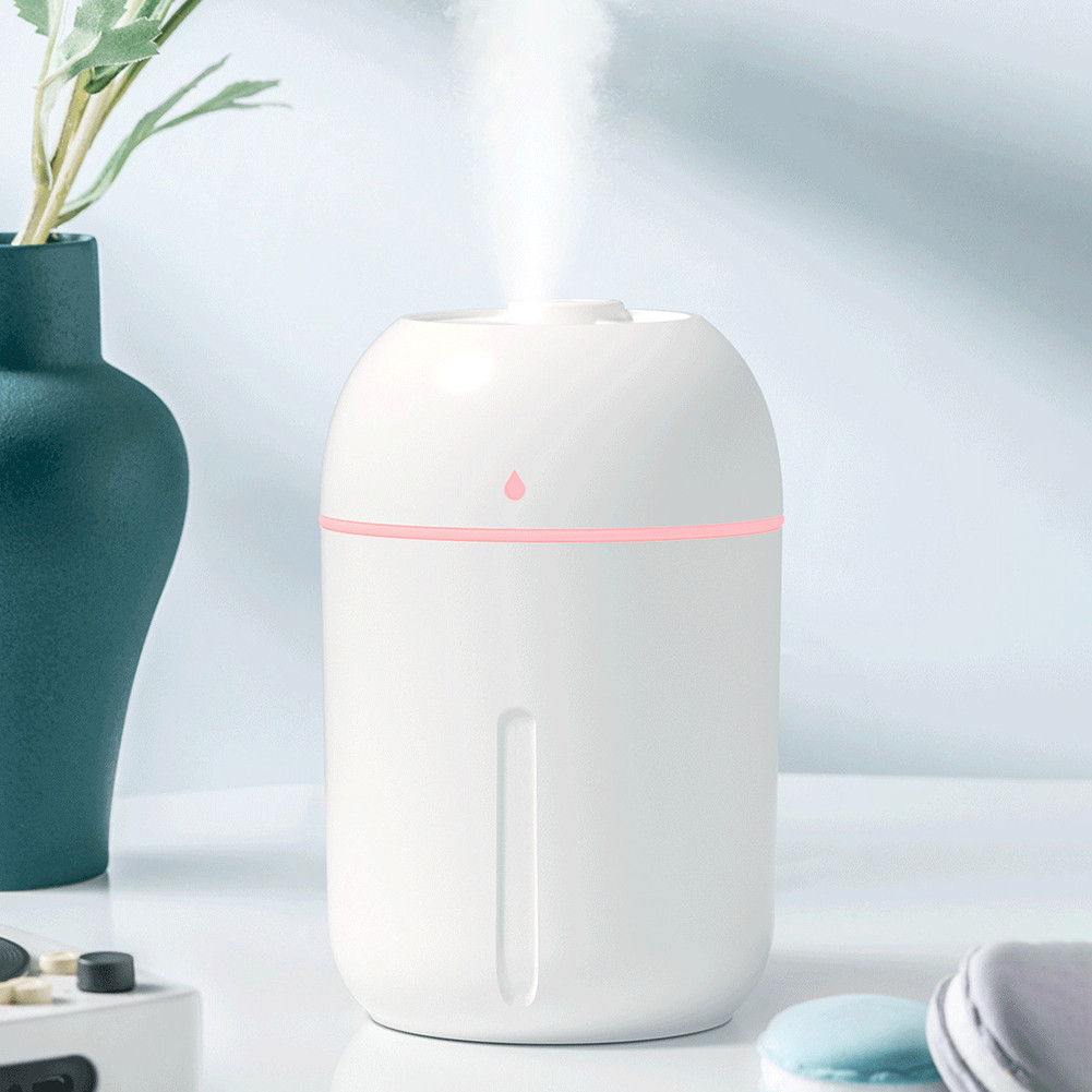 330ML Mini Ultrasonic Humidifier Silent USB Essential Oil Diffuser ...