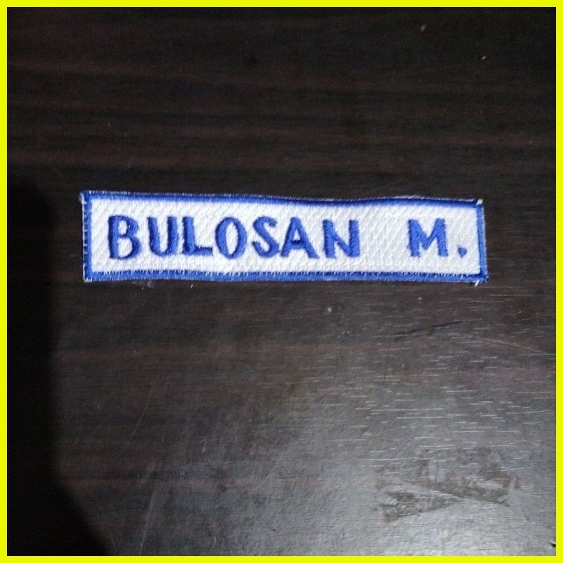 Name Cloth and Agency Name Security Guard w/Zigzag (CUSTOMIZE) | Shopee ...