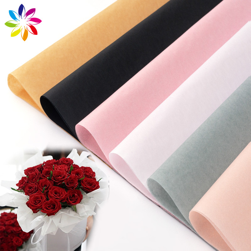 Prett 38pcs Colored paper Wrapper Tissue Bouquet Wrapped Flower Gift ...