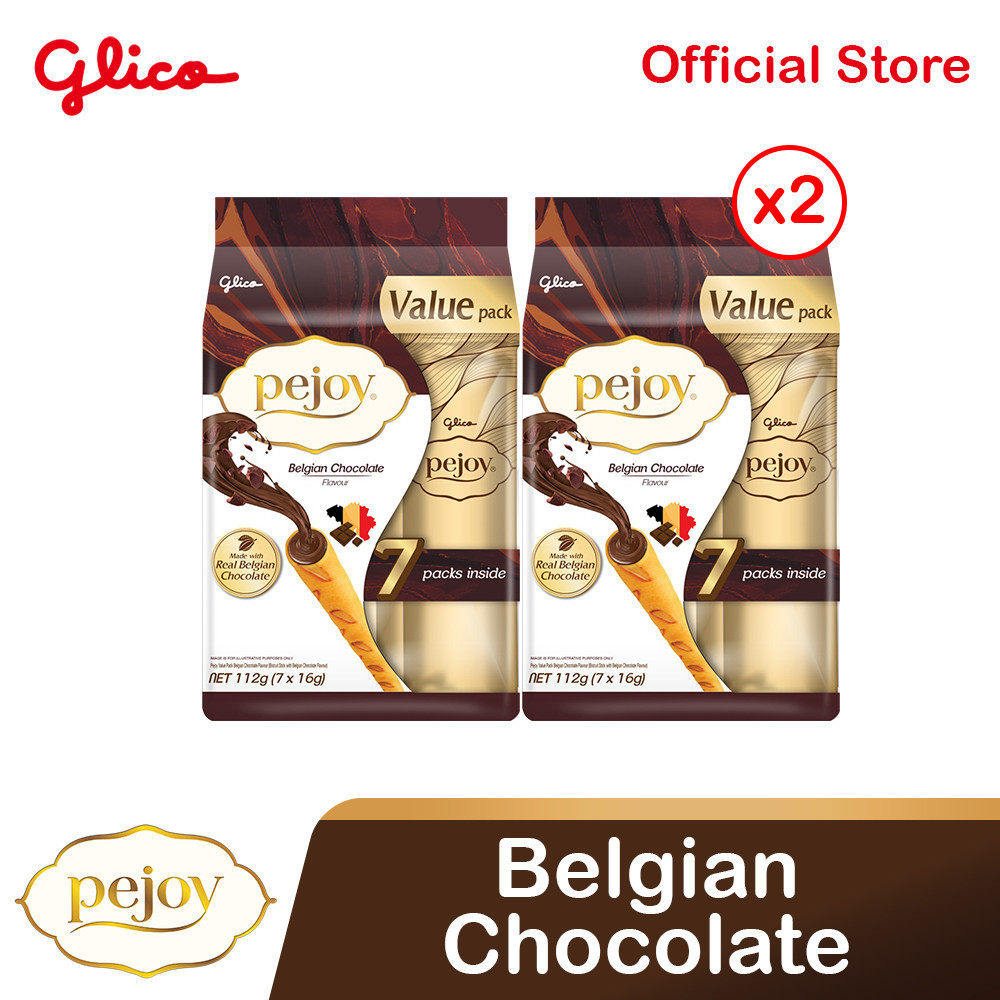 Pejoy Belgian Choco Fam Pack 112G 2s | Shopee Philippines
