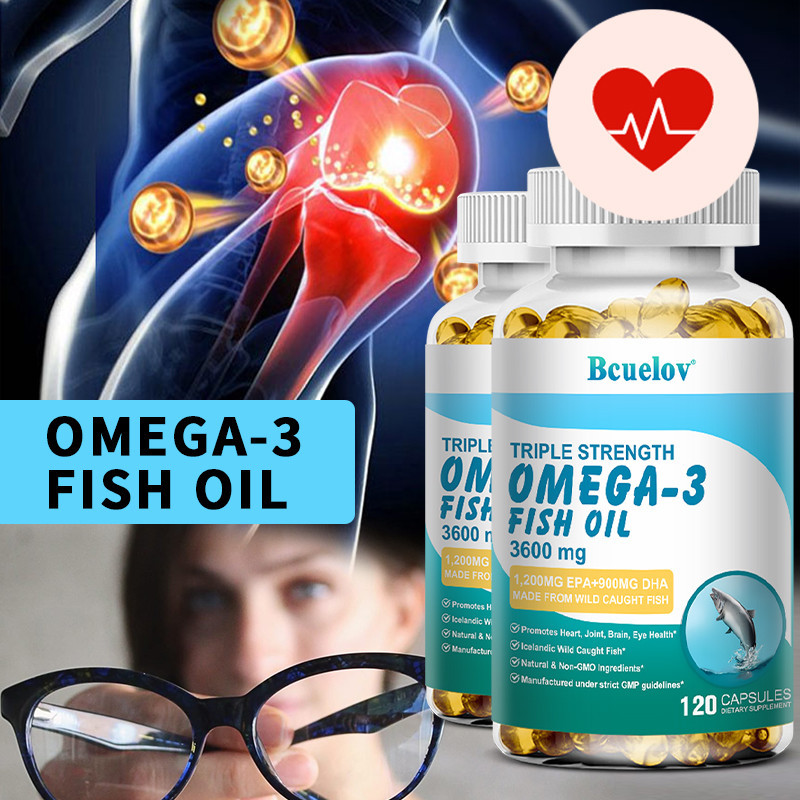 Bcuelov Fish Oil Supplement with EPA and DHA | High Potency Omega 3 ...