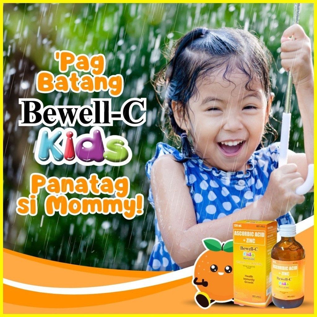 ∇ Bewell C Vitamins for Kids Non Acidic Vitamin C with Zinc Orange ...