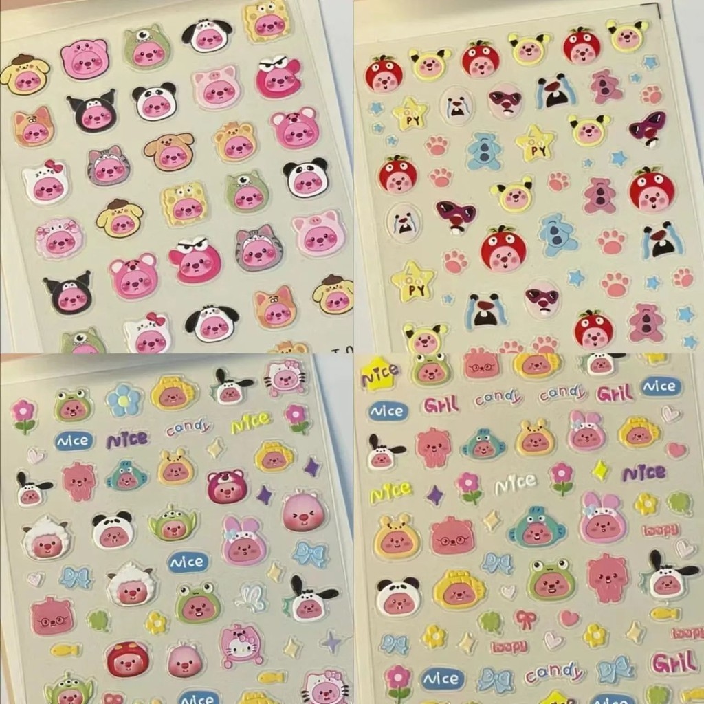 INS Cartoon Cute Beaver Sticker Handbook Sticker | Shopee Philippines