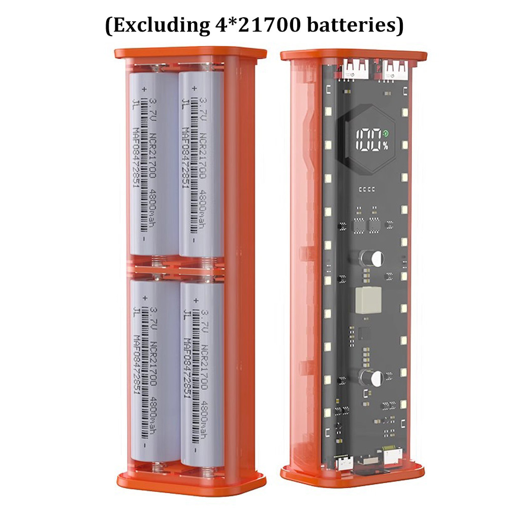 21700 Power Bank Case Battery Holder Phone Charger DIY Shell 21700 ...