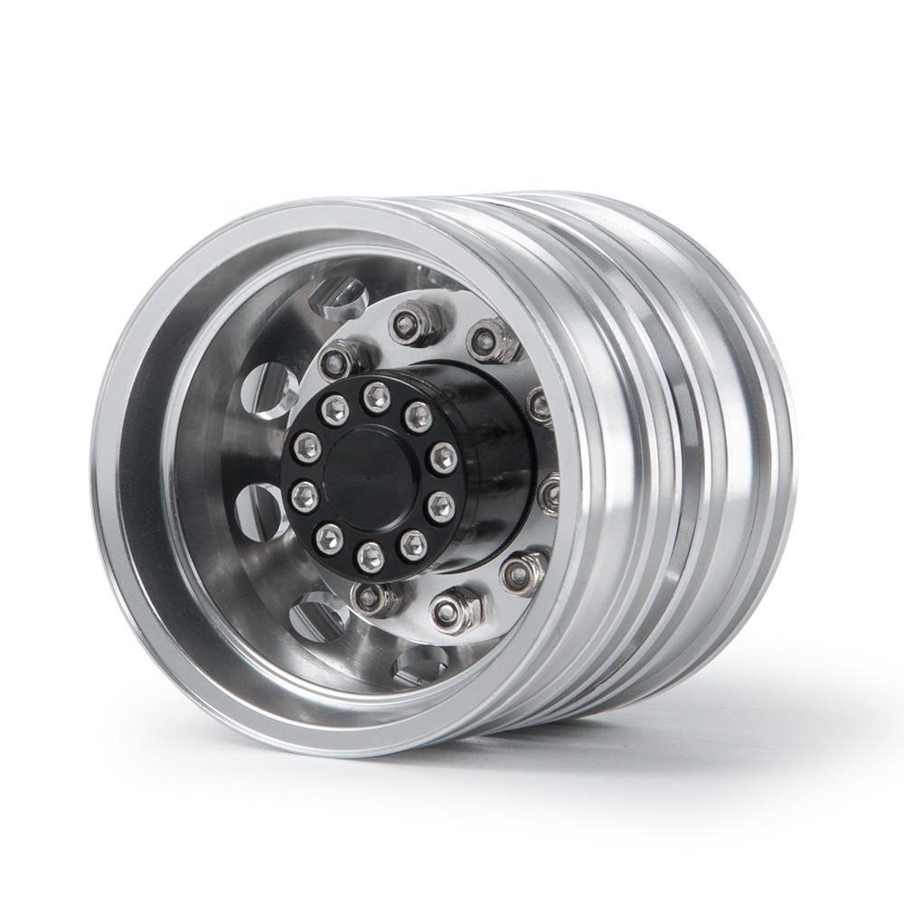 Upgrade Rear Tractor Trailer Wheel Rims For 1/14 Tamiya Tractor Truck ...