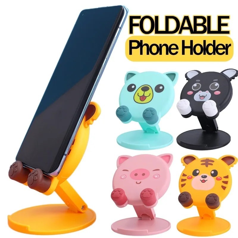 Cartoon Foldable Phone Holder - Table Phone Kickstand - Desk Lifting ...