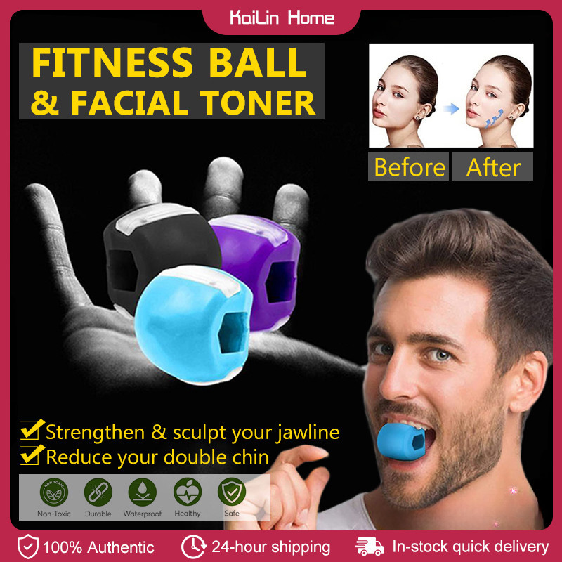 Jaw Line Exerciser Ball Jaw Line Trainer Face Facial Muscle Exercise ...