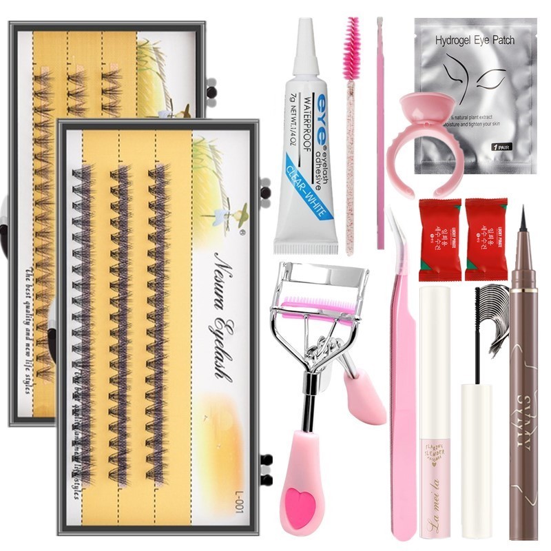 12PCS Set 10D 20D Eyelash Extension Set Natural High Quality Grafting ...