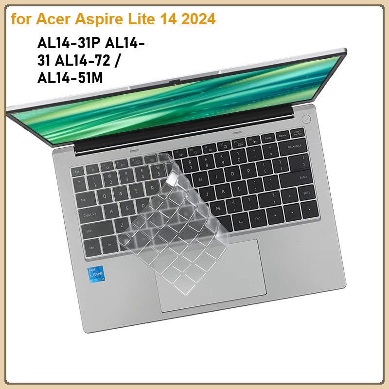 Silicone Laptop keyboard cover Skin for Acer Aspire Lite 14 2024 AL14 ...