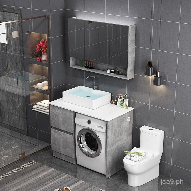 Balcony Washing Machine Cabinet Companion Drum Washing Basin Integrated ...